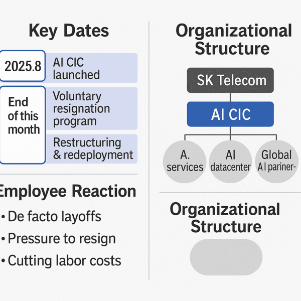 SK Telecom’s AI CIC Faces Backlash Over Early Voluntary Resignations ...